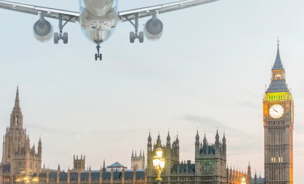 Aircraft over london for website - Maxus Capital